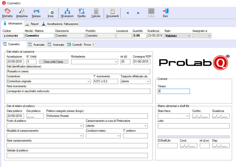 Challenge Test Microbiologia - Personalizzazione per Prolab.Q ...